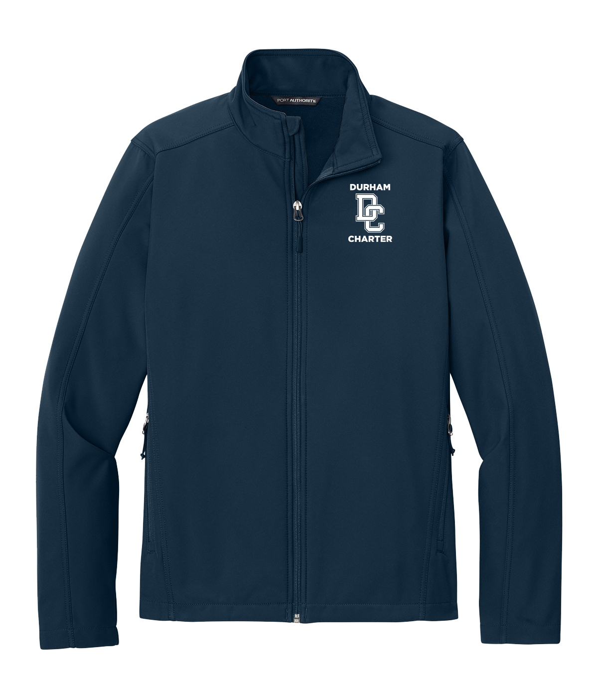 DC Logo Soft Shell Jacket Navy - One Screenprinting